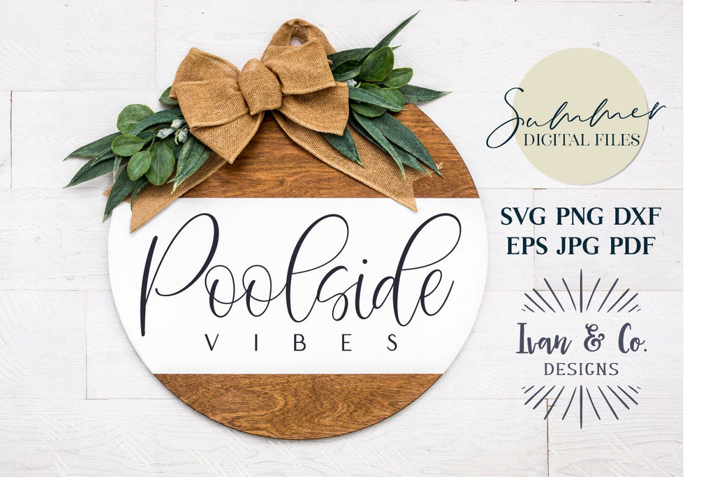 Poodside Vibes Svg & Sublimation, Summer Svg, Pool Party Svg, Printable ...