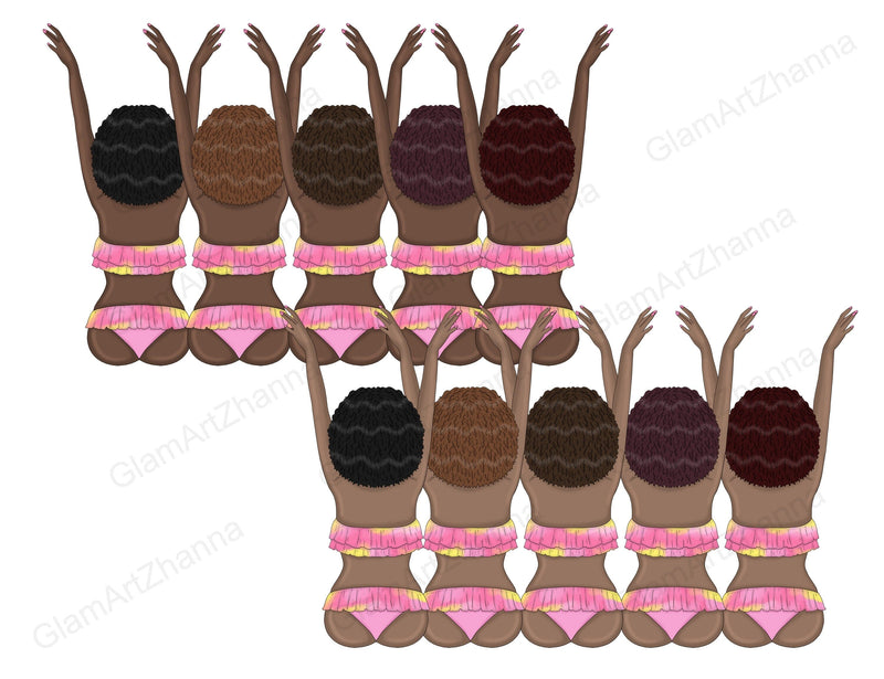 Pool Girl Clipart | Beach Woman Illustration - So Fontsy