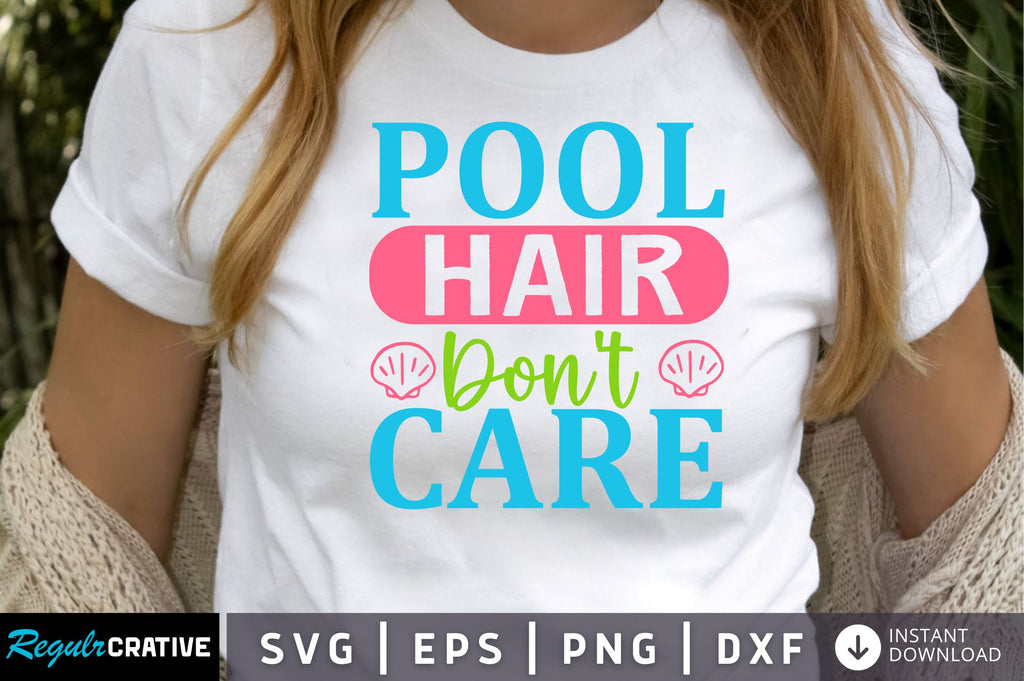 Pool hair SVG - So Fontsy