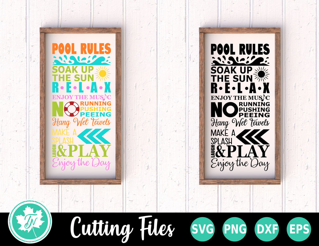 Pool SVG | Pool Life SVG | Pool Rules SVG - So Fontsy