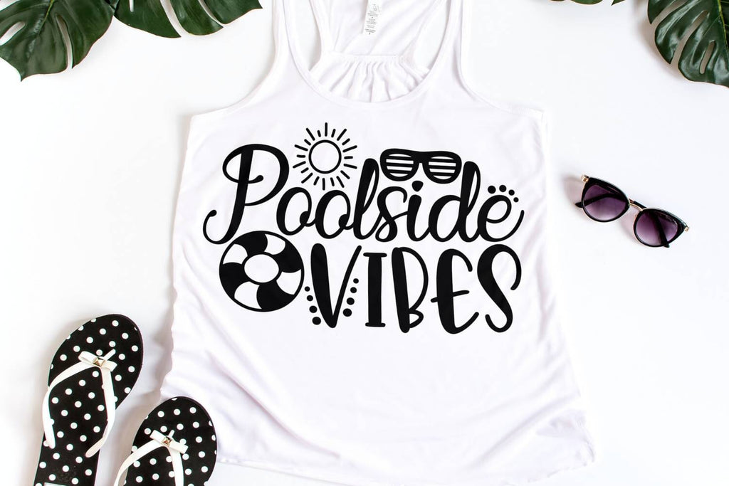 Poolside Vibes| Summer Pool SVG Cutting Files. - So Fontsy
