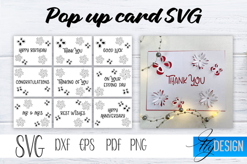 Pop Up Card SVG, Pop-Up Greeting Card, Cricut Pop Up Card, Pop Up Card ...
