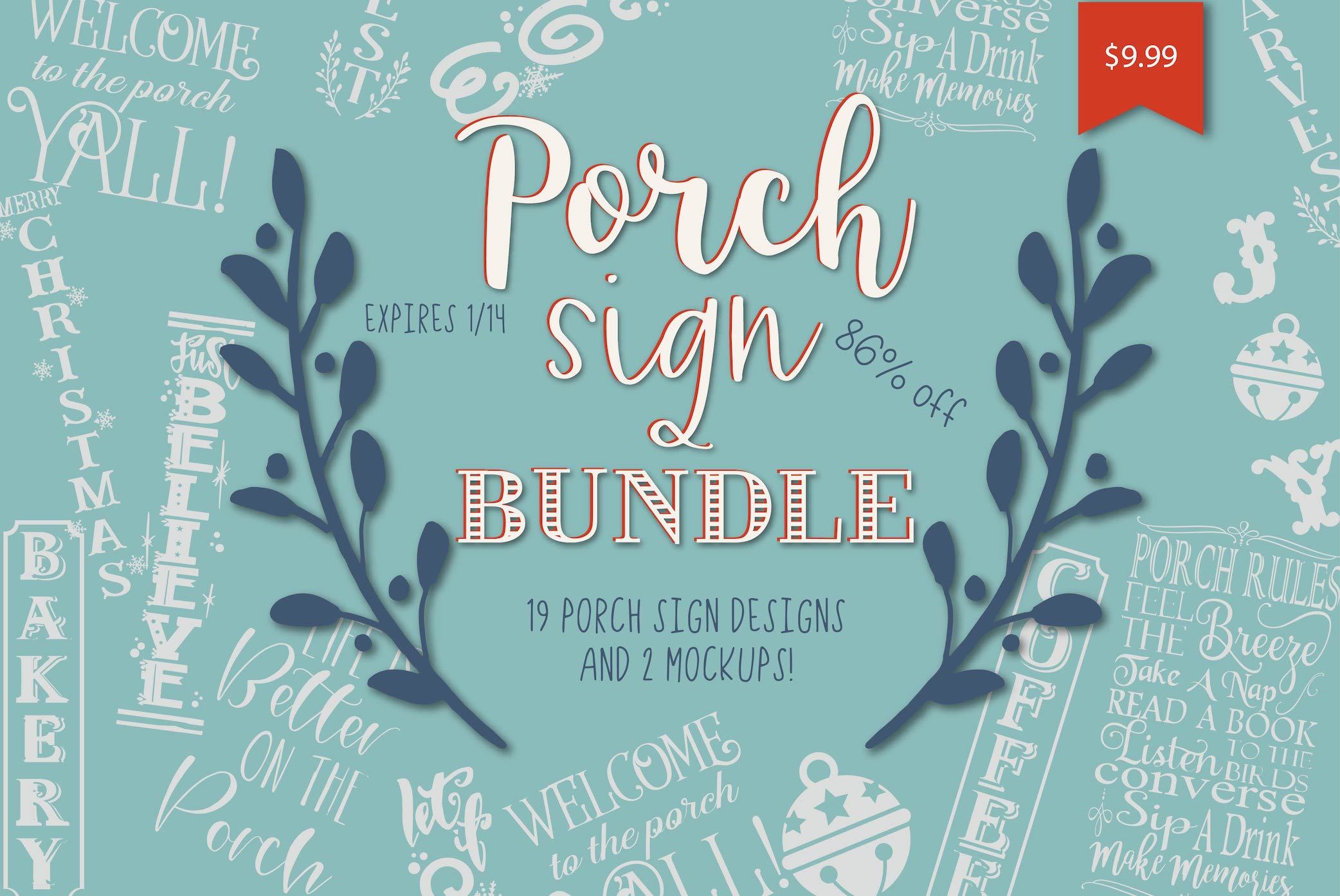 Porch Sign Bundle - So Fontsy