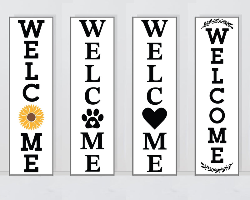 Porch Sign SVG Bundle - Welcome Porch Sign SVG, Vertical Porch Sign SVG ...