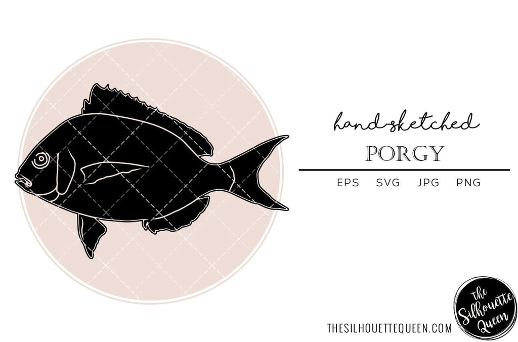 Porgy Hand sketched, hand drawn vector clipart - So Fontsy