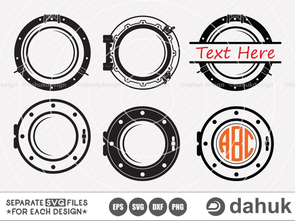 Porthole svg, Ship Porthole svg, Porthole Icon, Cut file, for ...