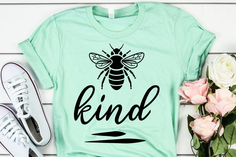 Positive SVG - Bee Kind SVG - Teacher Bee SVG - So Fontsy