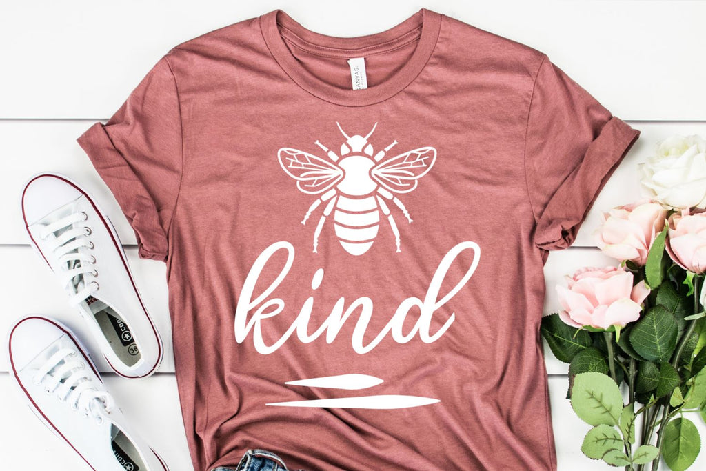 Positive SVG - Bee Kind SVG - Teacher Bee SVG - So Fontsy