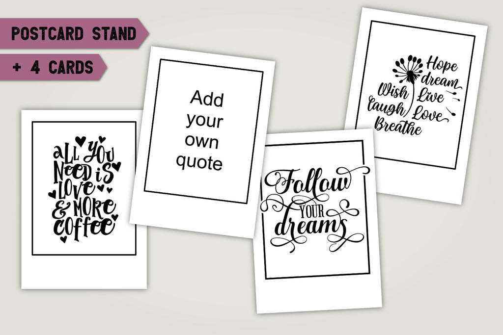 Postcard holder - So Fontsy