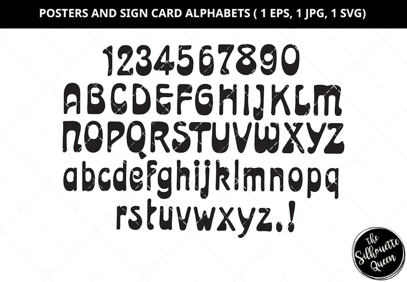 Poster card Alphabet, Sign card Alphabet, number svg, alphabet template ...
