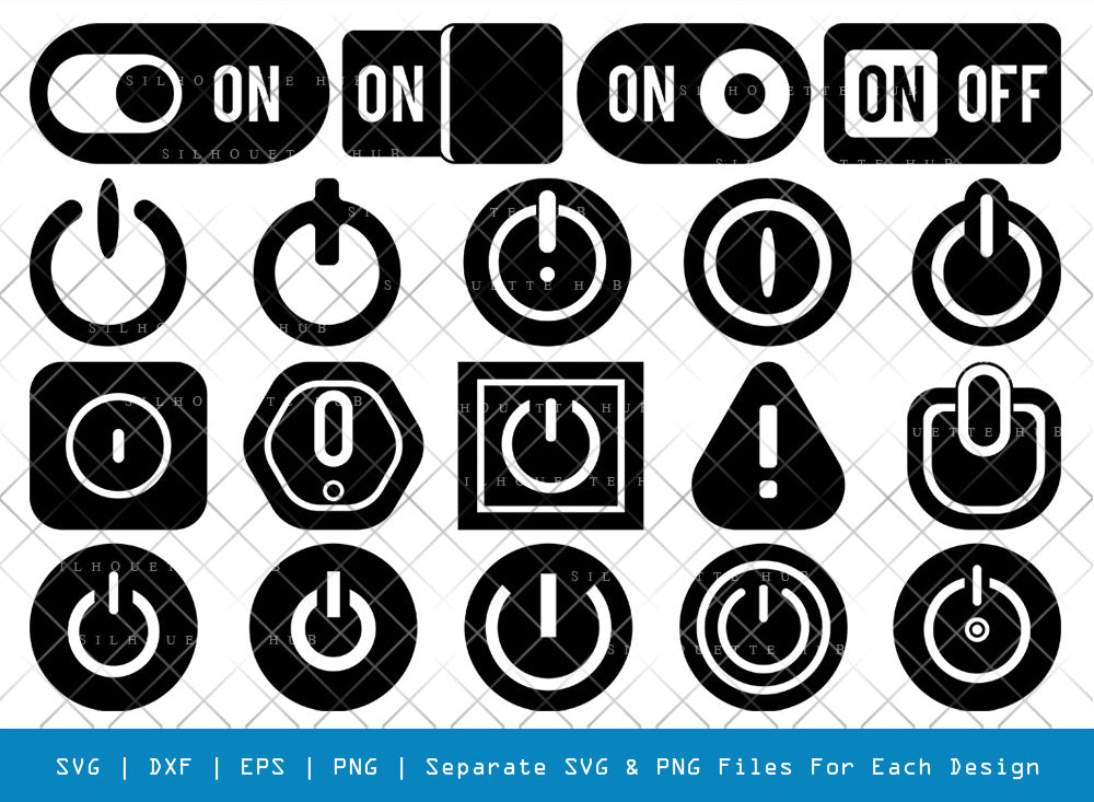 Power Button SVG, Power Silhouette, On-Off Button Svg, Power Symbol Svg ...