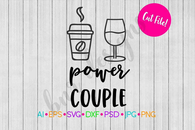 Power Couple SVG - So Fontsy