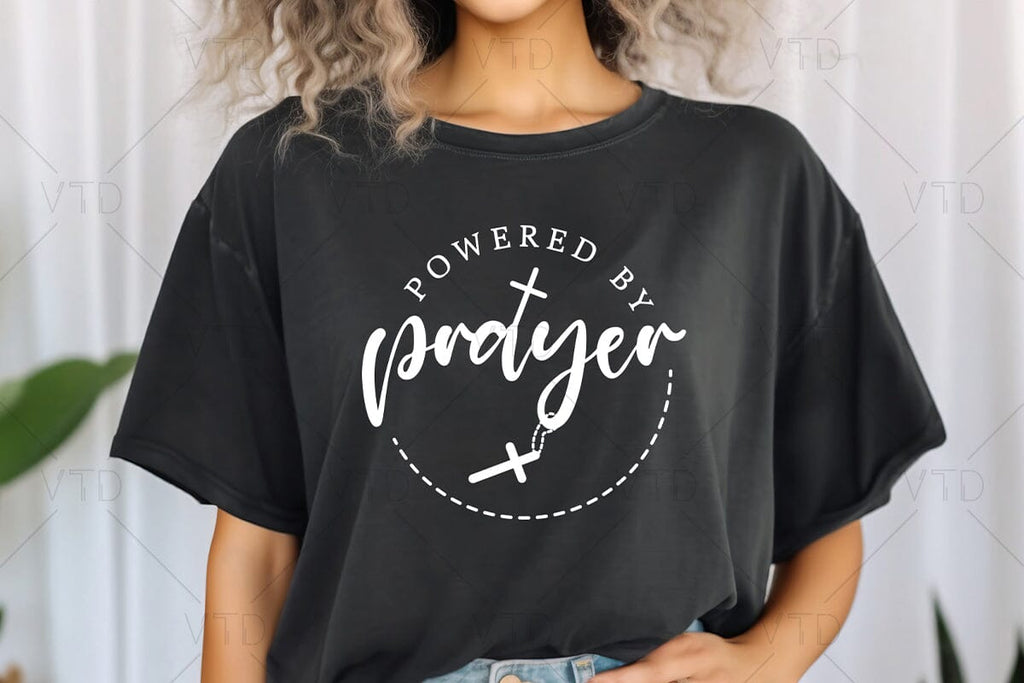 Powered By Prayer Svg Png Files, Prayer Svg, Christian Svg, God Svg ...
