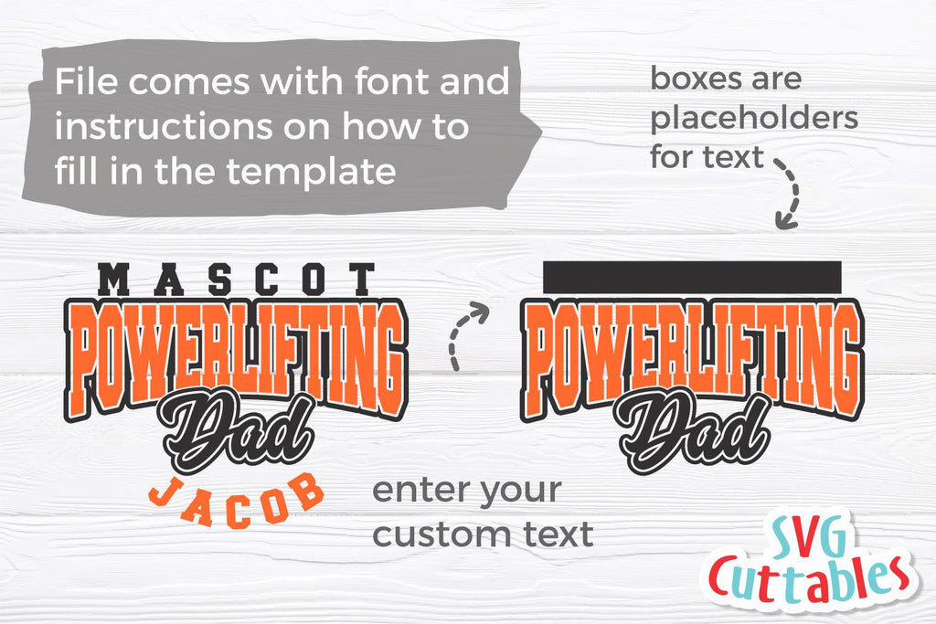 Powerlifting svg - Powerlifting Dad Template 002 - svg - dxf - eps - p ...