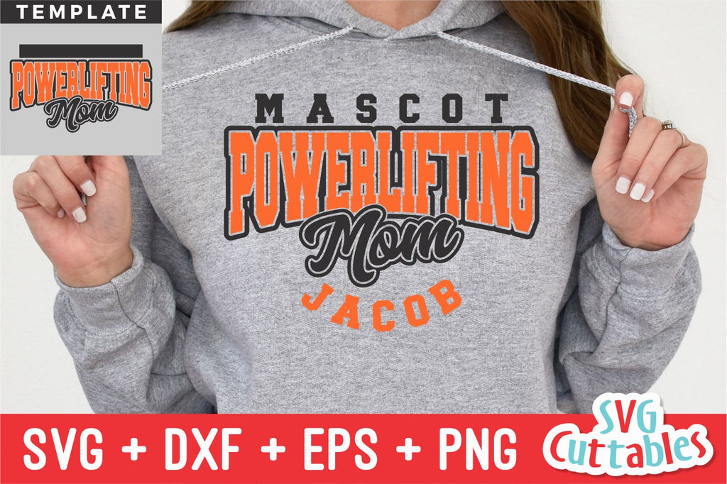 Powerlifting svg - Powerlifting Mom Template 001 - svg - dxf - eps - p ...