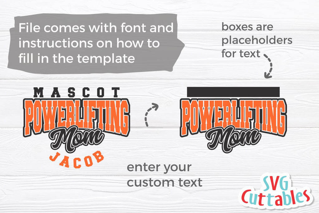 Powerlifting svg - Powerlifting Mom Template 001 - svg - dxf - eps - p ...