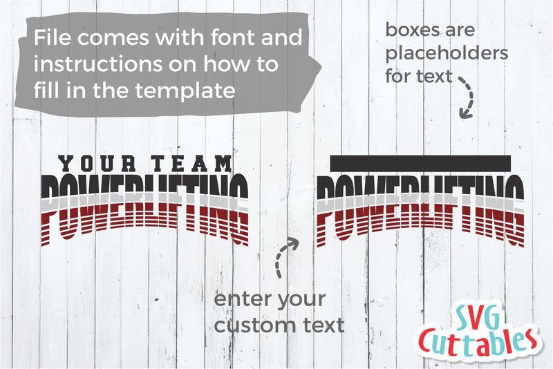 Powerlifting Template svg Cut File - Powerlifting svg - Template 002 ...