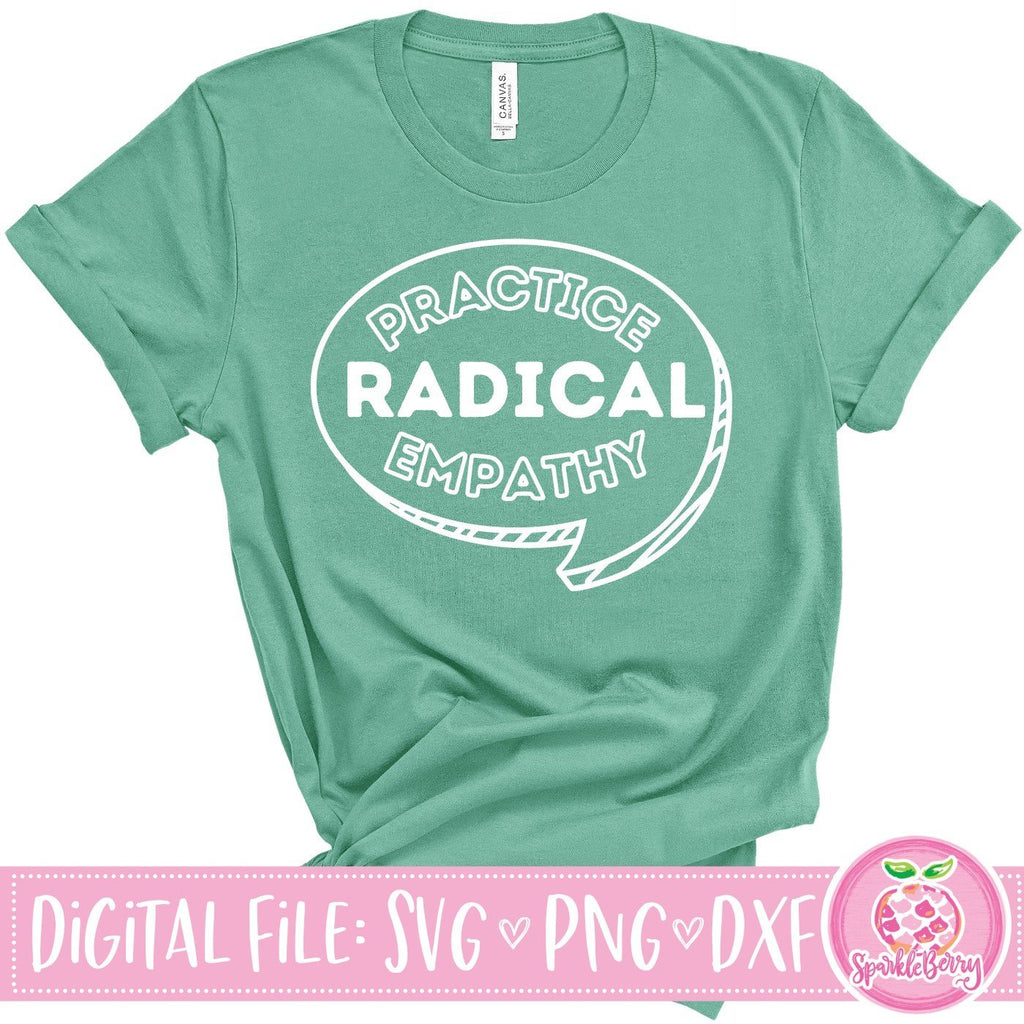 Practice Radical Empathy SVG DXF Cutfile | Patterned PNG for Printing ...
