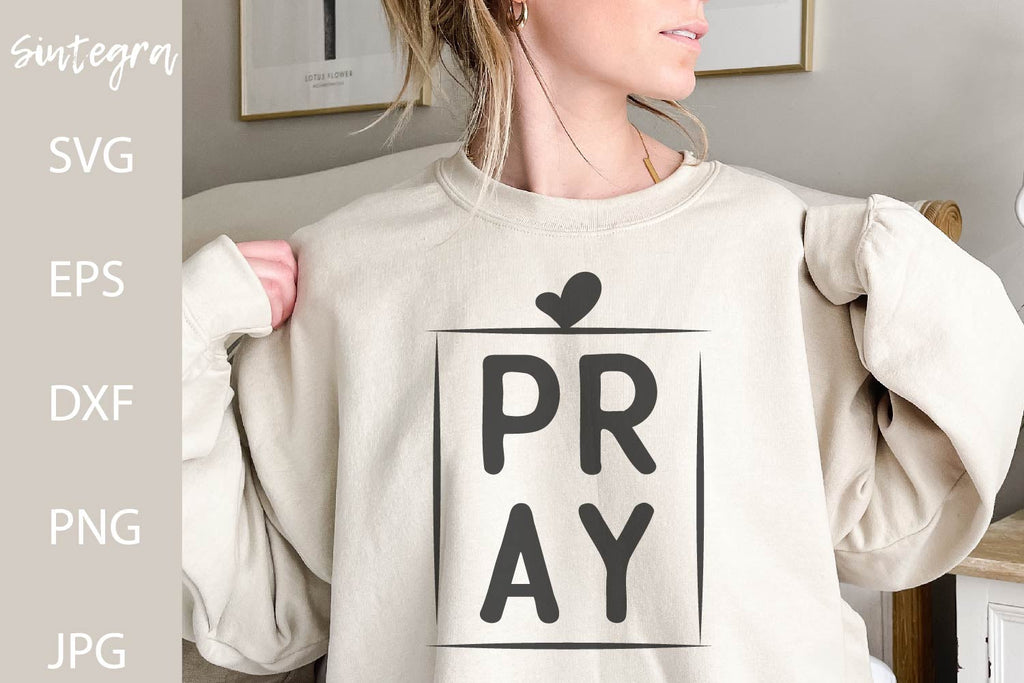 Pray SVG File, Religious SVG Free For Commercial Use - So Fontsy