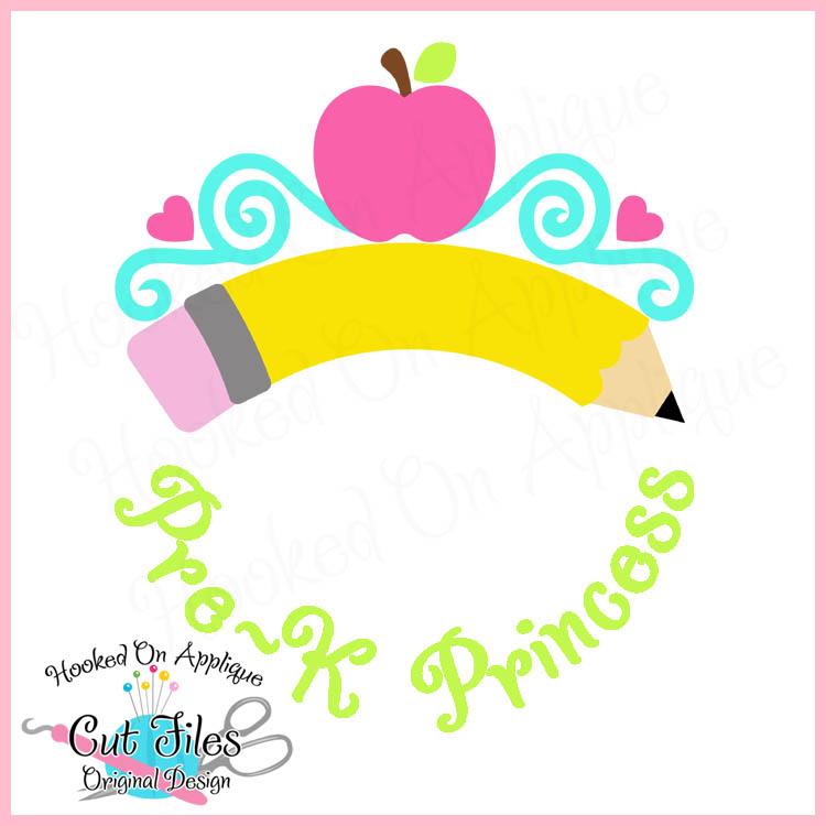 Pre-K Princess SVG DXF PNG EPS Cut File - So Fontsy