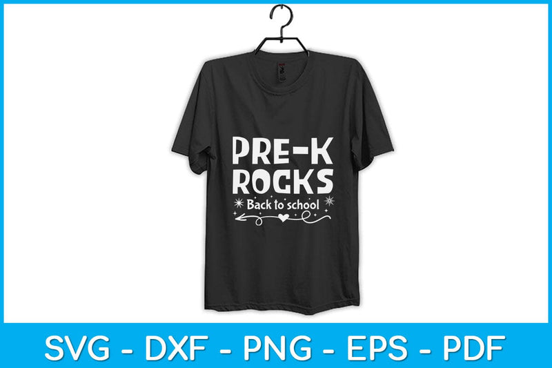 Pre-k Rocks Cool Teachers Gift Back To School Svg Design - So Fontsy