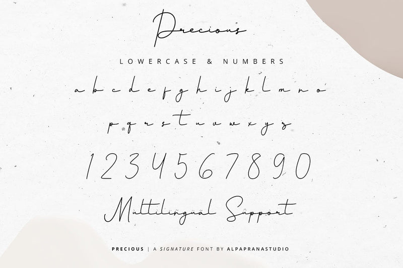 Precious - Signature Font - So Fontsy