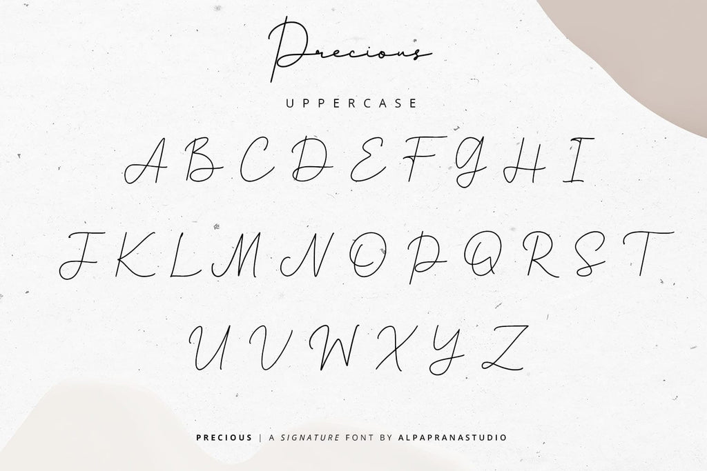 Precious - Signature Font - So Fontsy
