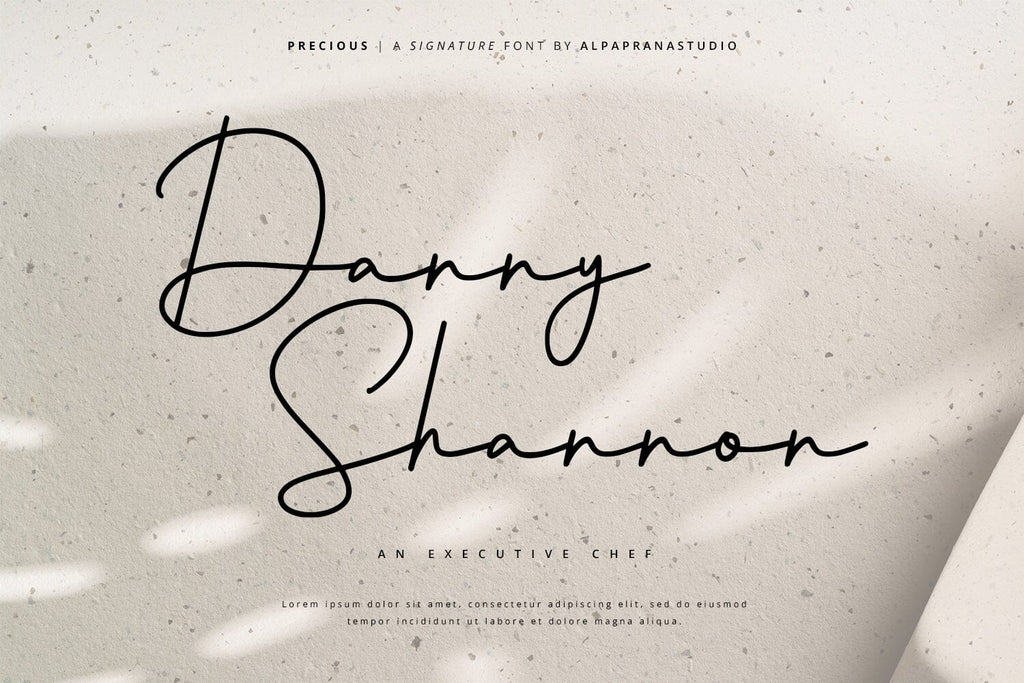 Precious - Signature Font - So Fontsy