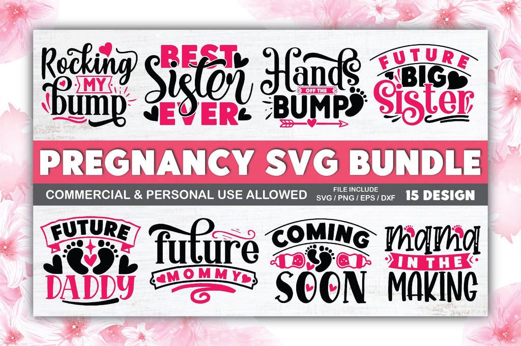 Pregnancy SVG Bundle - So Fontsy