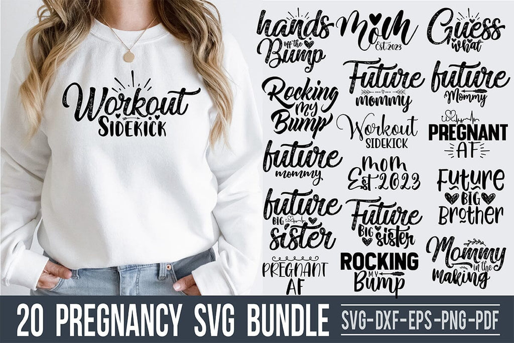 Pregnancy SVG Bundle - So Fontsy
