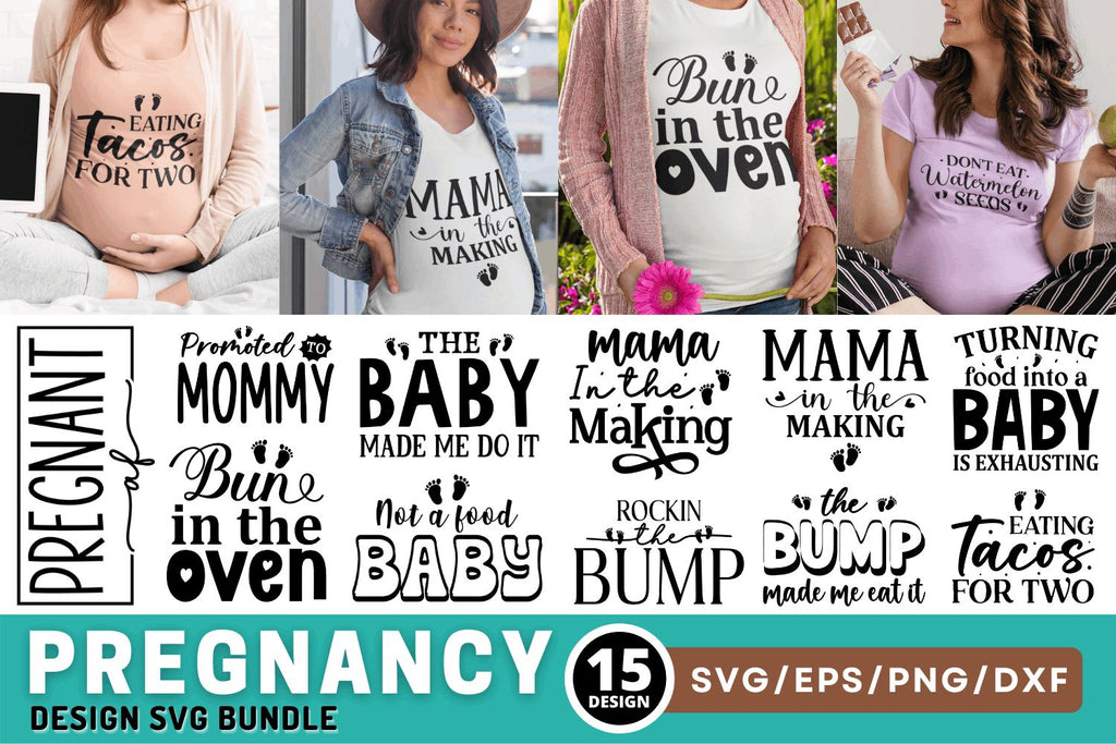 Pregnancy Svg Bundle - So Fontsy
