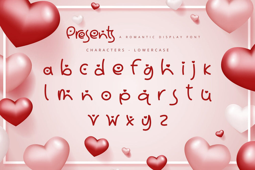 Presents - Romantic Display Font - So Fontsy