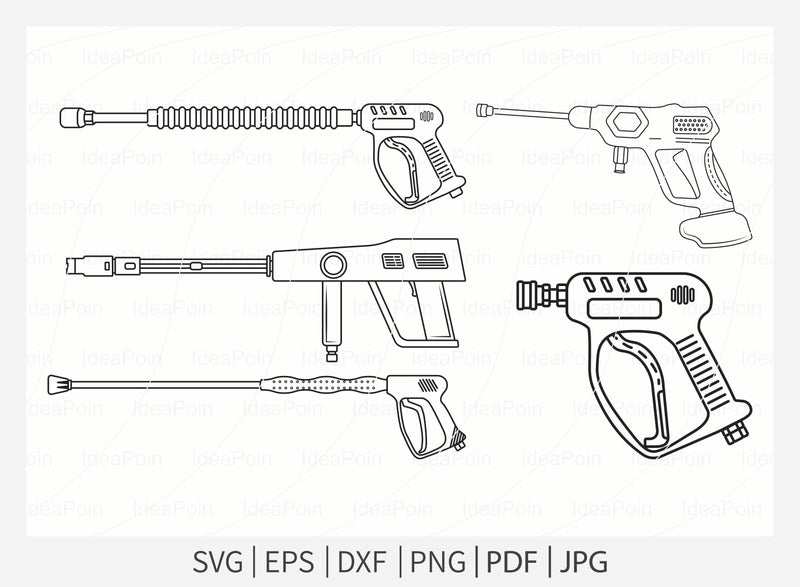 Pressure Washer Gun svg, Pressure Washing Vector, Pressure Washer Gun ...