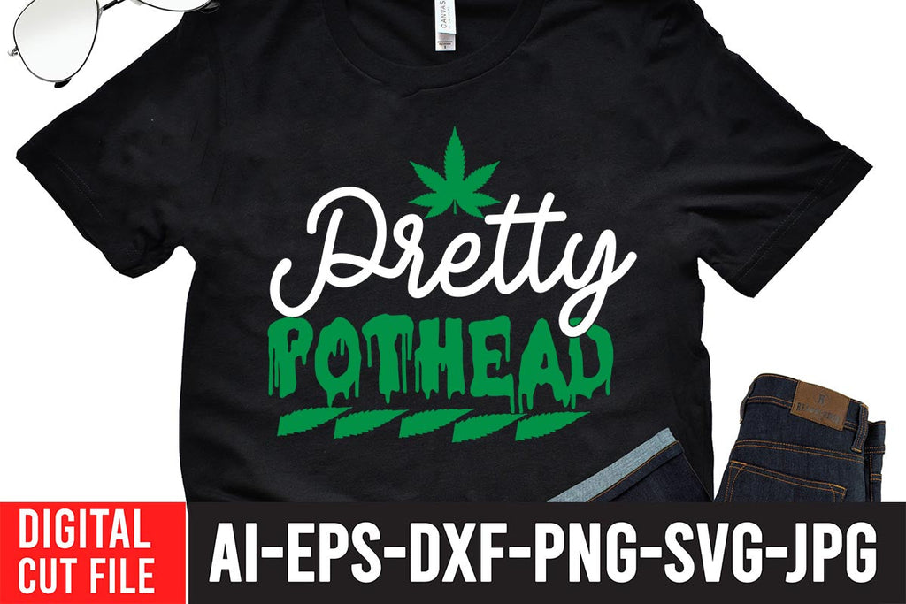 Pretty Pothead SVG Cut File - So Fontsy