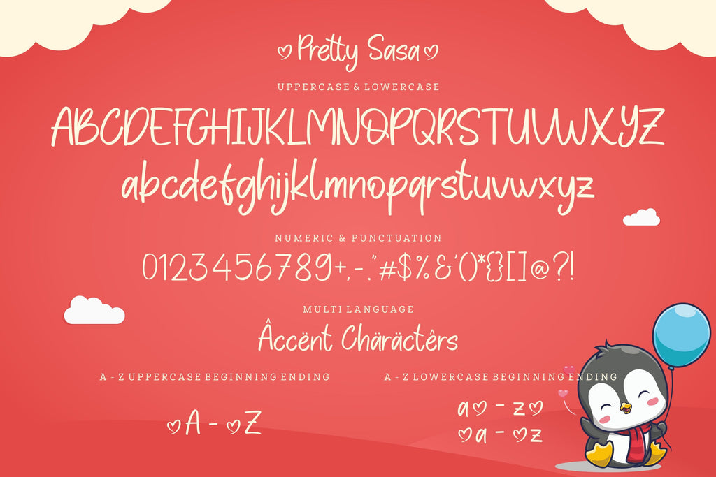 Pretty Sasa Handwritten Font - So Fontsy