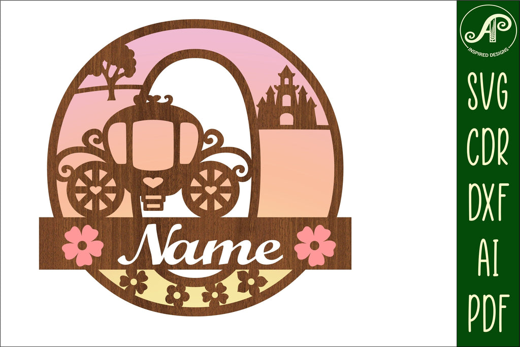 Princess Monogram Letter O SVG Cut File - So Fontsy