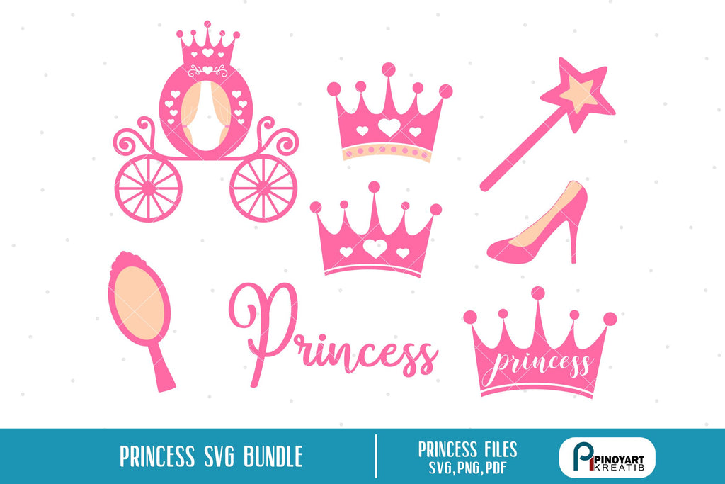 Princess Svg Bundle - So Fontsy