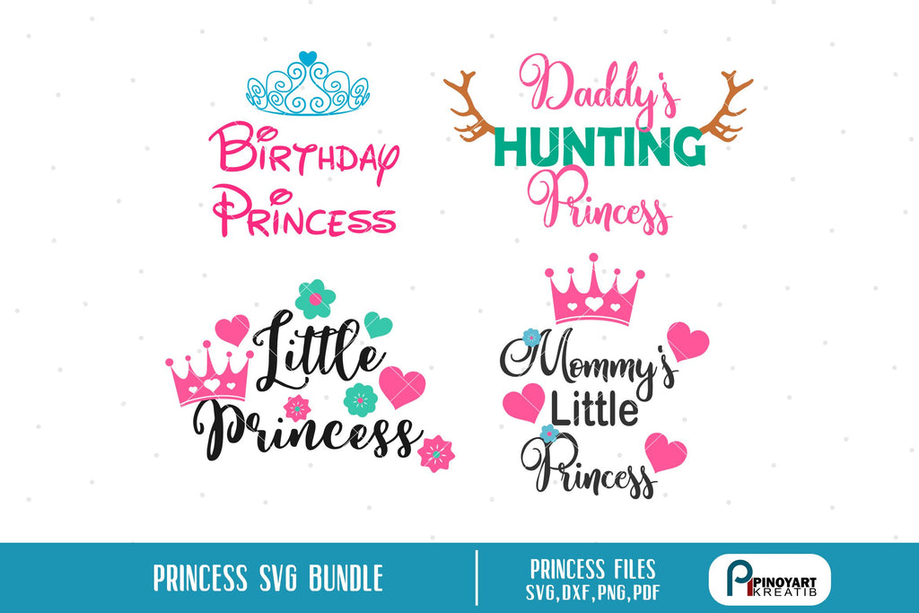 Princess Svg Bundle - So Fontsy