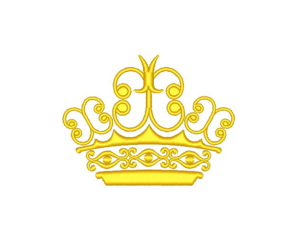 Princess Tiara Embroidery Design, Crown Embroidery File, 2 sizes - So ...