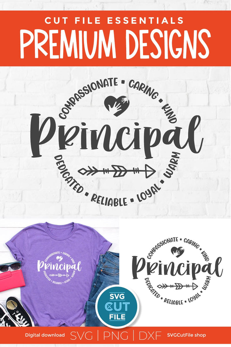 Principal svg with round circle for men or women - So Fontsy