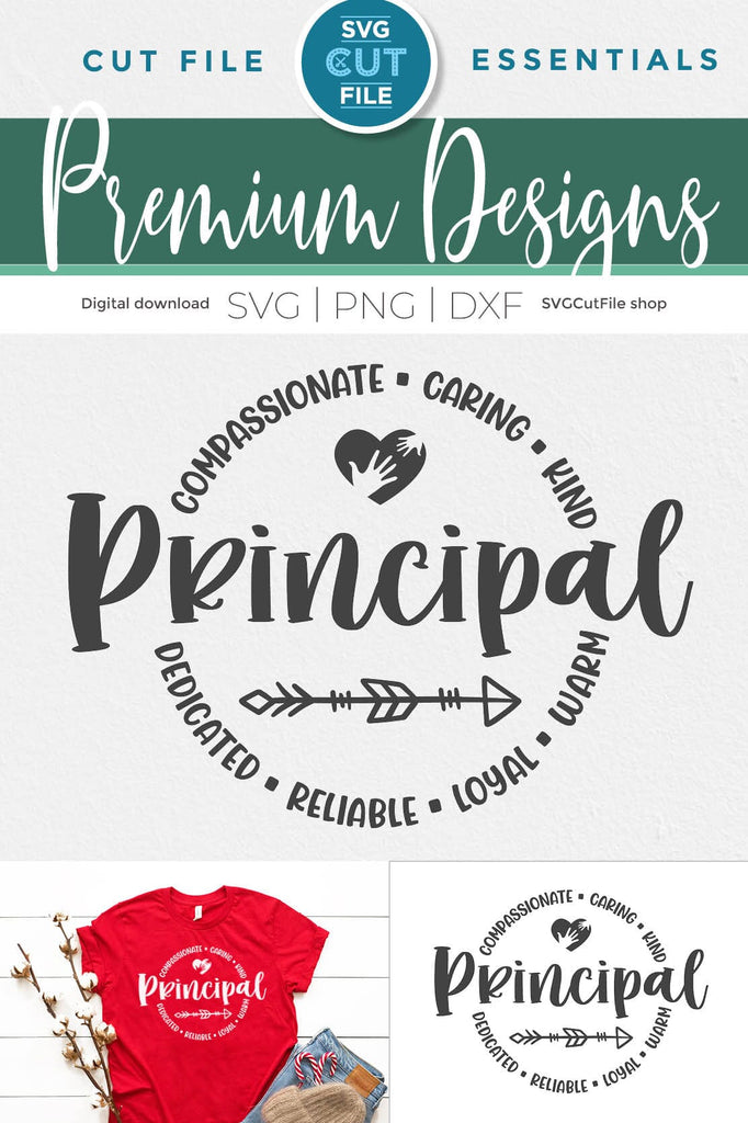 Principal svg with round circle for men or women - So Fontsy