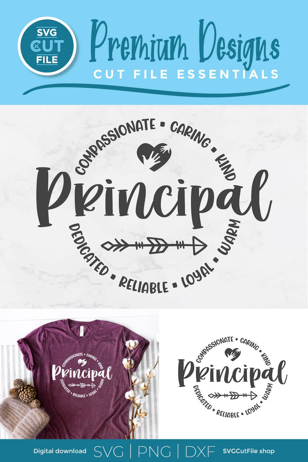 Principal svg with round circle for men or women - So Fontsy