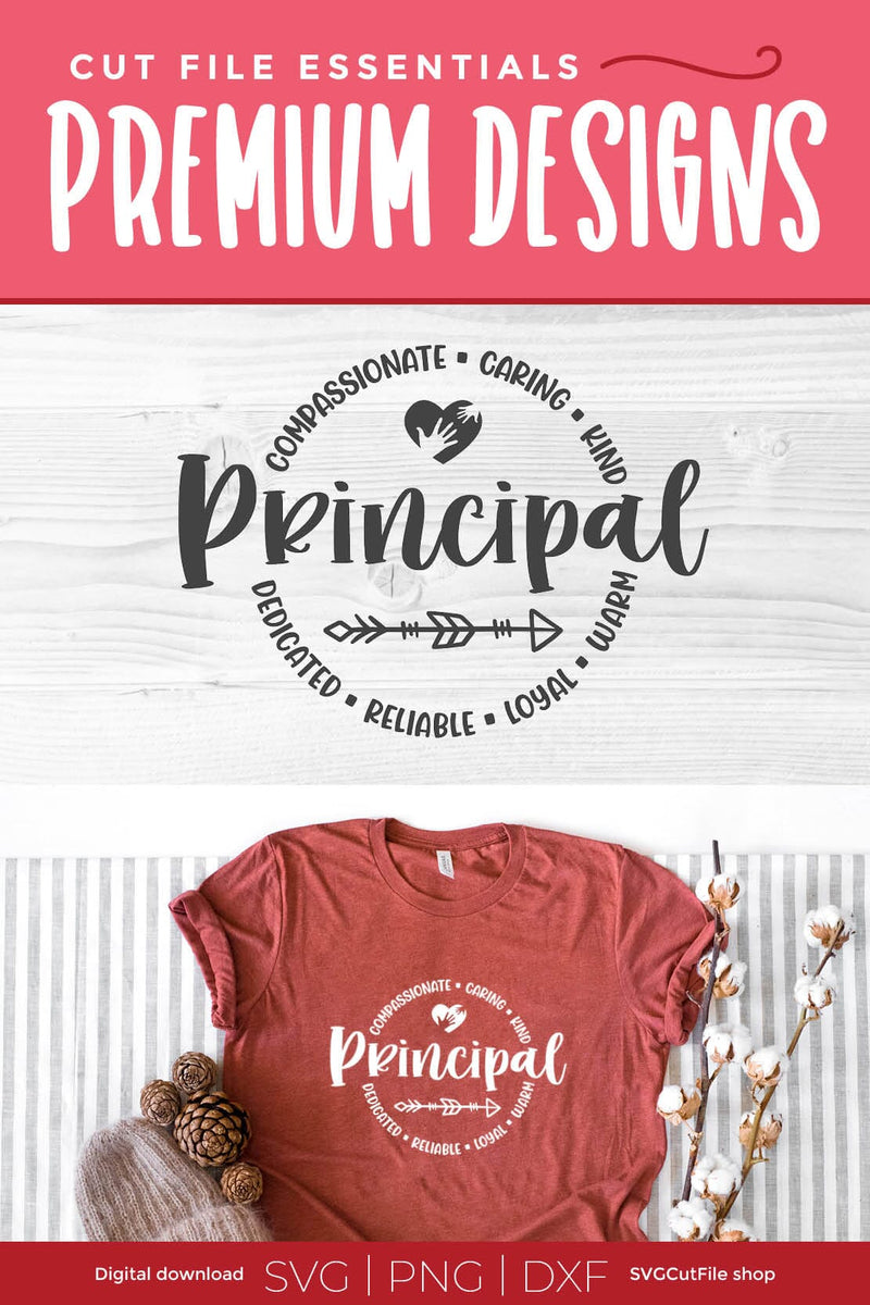 Principal svg with round circle for men or women - So Fontsy
