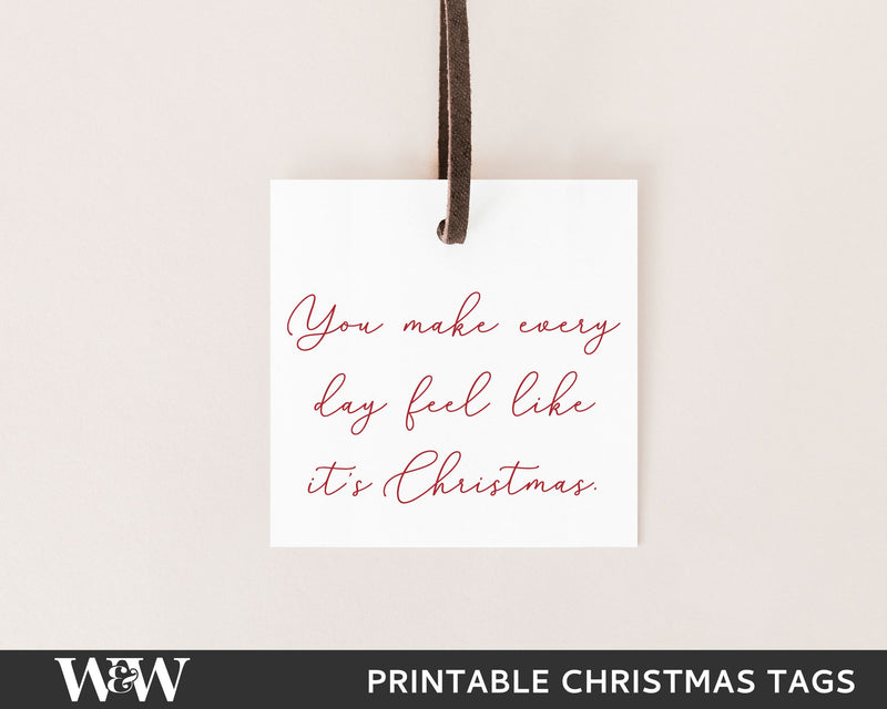 PRINTABLE Christmas Couples Gift Tag Bundle | Christmas Labels PDF JPG ...