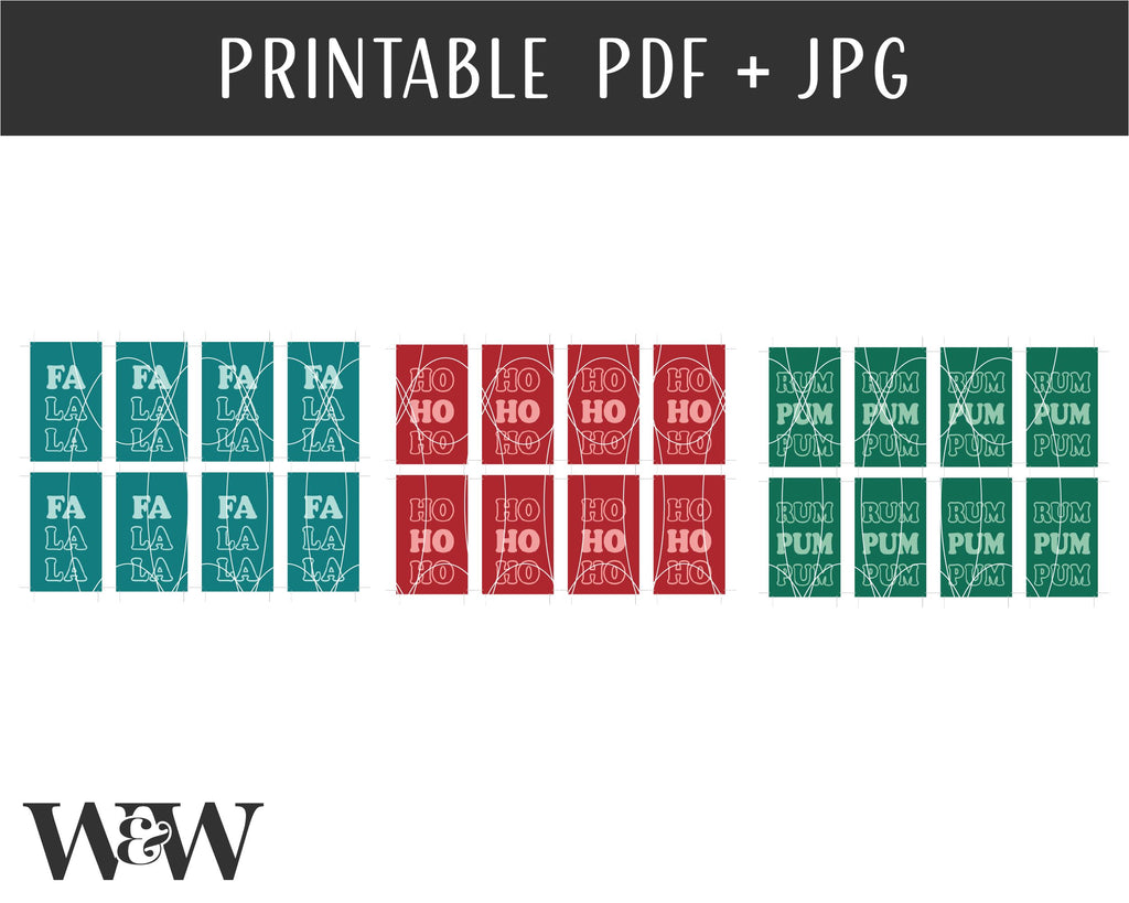 PRINTABLE Christmas Gift Tag | Christmas Tag Bundle - So Fontsy