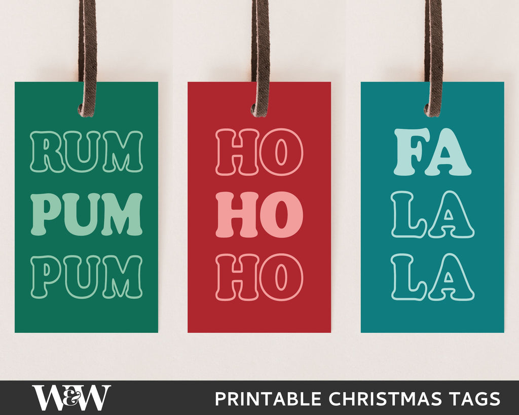 PRINTABLE Christmas Gift Tag | Christmas Tag Bundle - So Fontsy