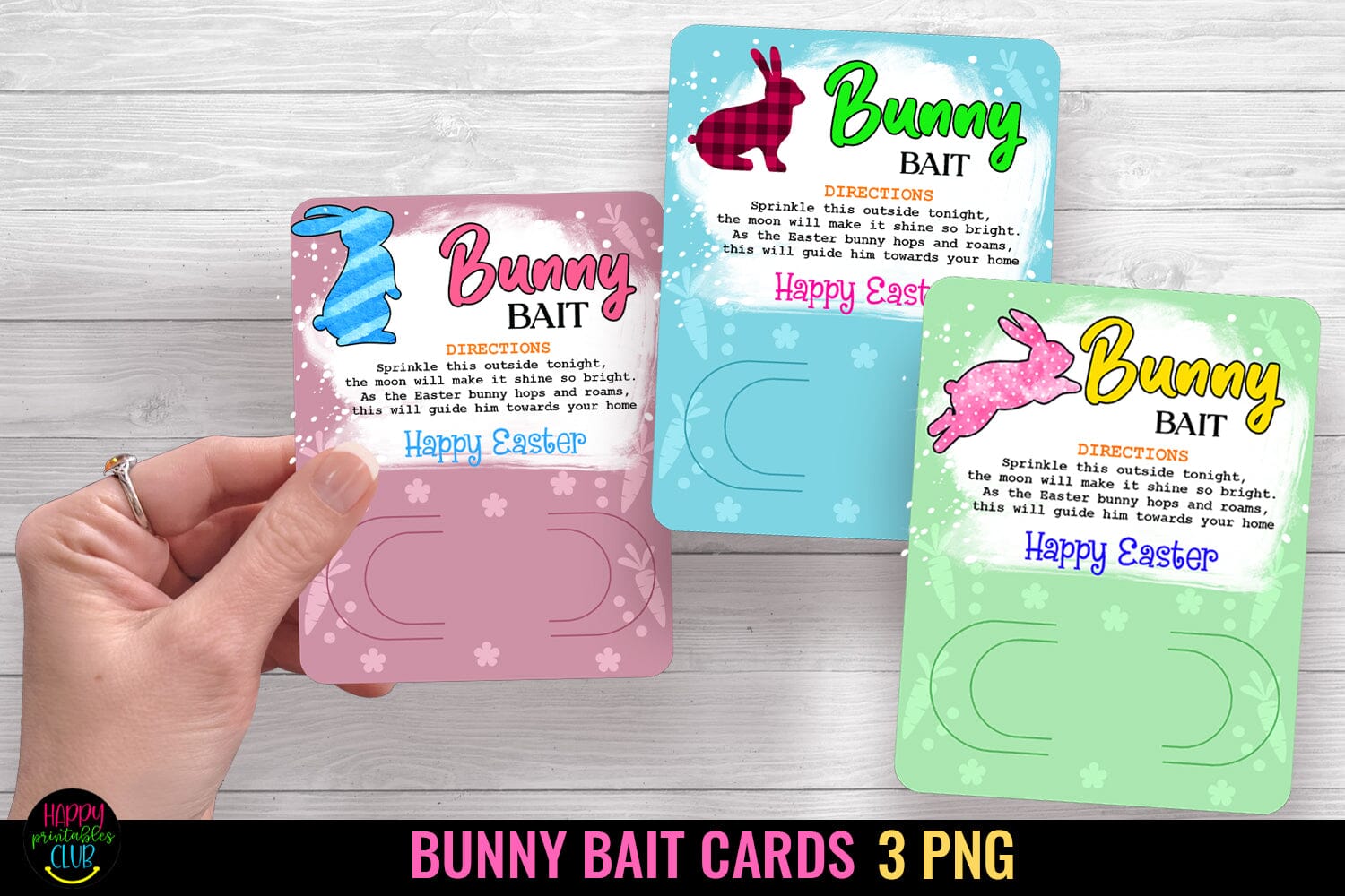 Printable Easter Bunny Bait Cards I Easter Bunny Food PNG - So Fontsy