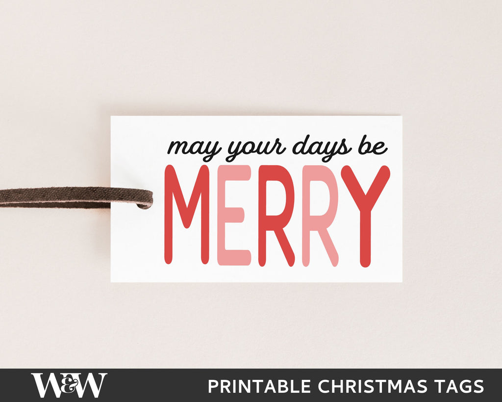 PRINTABLE Vintage Christmas Tags | Christmas Tag Bundle - So Fontsy