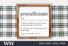 Procaffeinate Definition SVG | Funny Coffee SVG - So Fontsy
