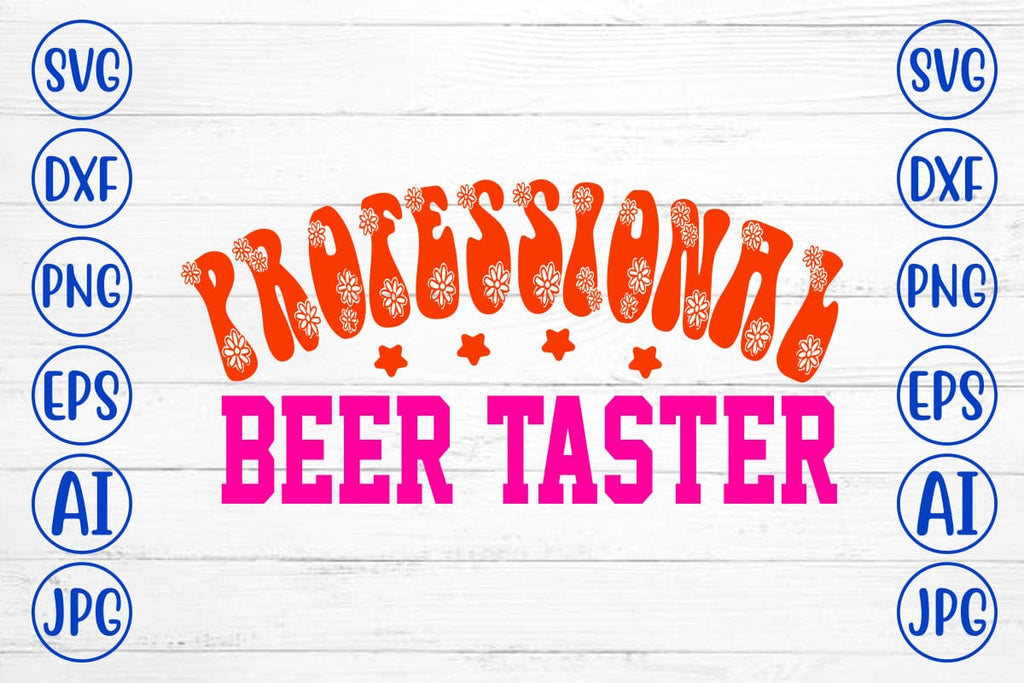 Professional Beer Taster Retro SVG - So Fontsy